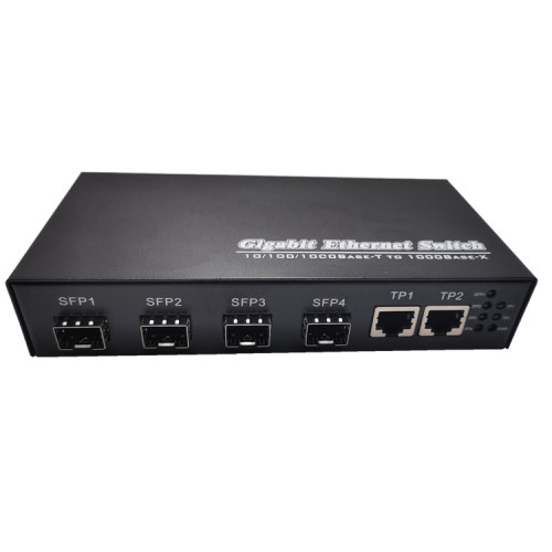 SFP Switch 4 SFP+2RJ Gigabit свитч - ТехноМаркет